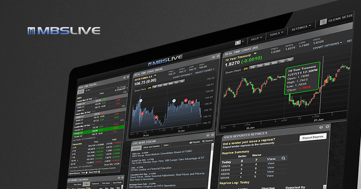MBS Live - Streaming MBS and Treasury Prices